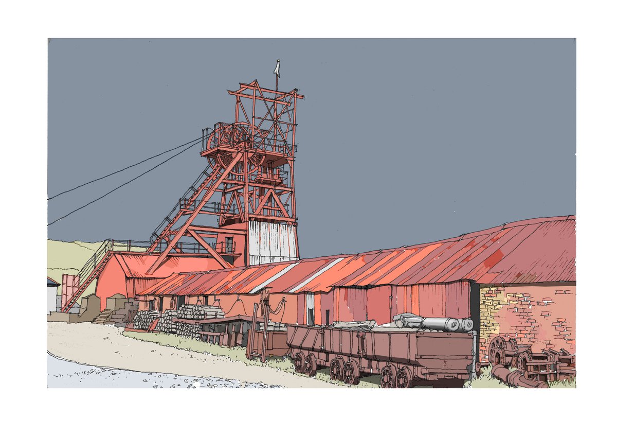 The Pit Head Digital Art (Giclée): Graham Madigan | Artfinder