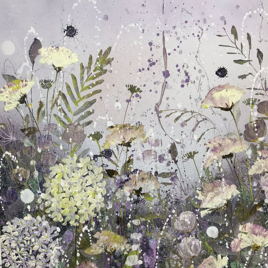 Dusky mauve Acrylic painting: Jane Morgan | Artfinder