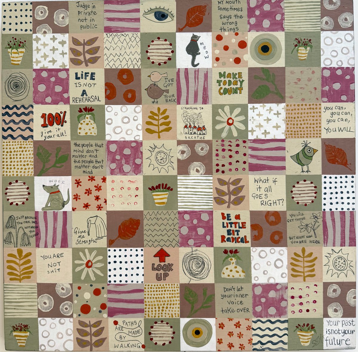 It's all in my head (ii) Mixed-media painting: Sarah Simonds-Gooding ...