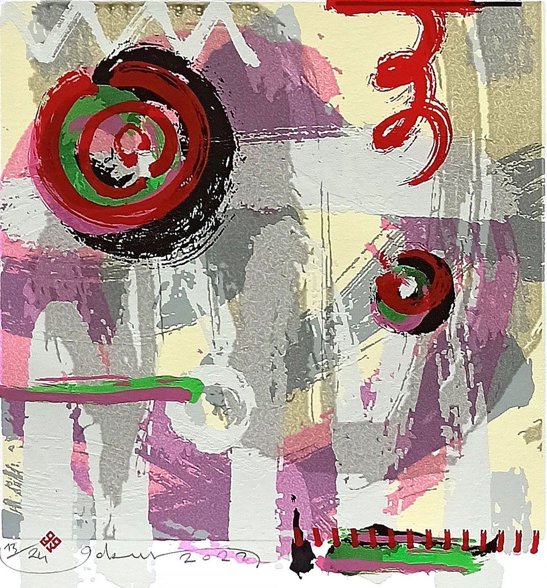 Abstract Calligraphy 03 Screenprint: Gökhan Okur | Artfinder