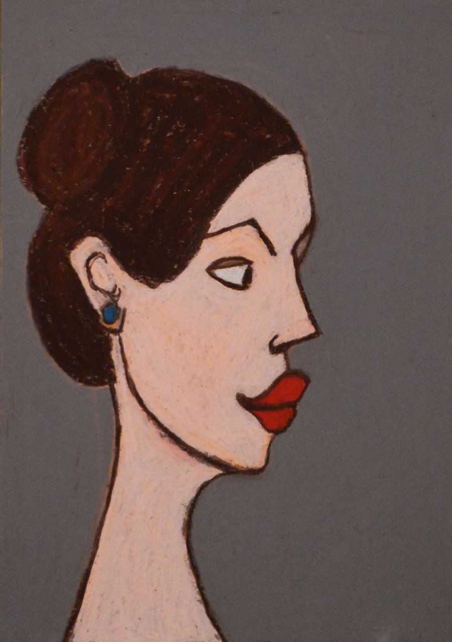 Skeptical Duck Pastel drawing by Ann Zhuleva | Artfinder