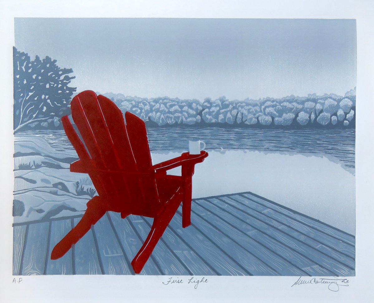 First Light Linocut: Susan Cartwright | Artfinder