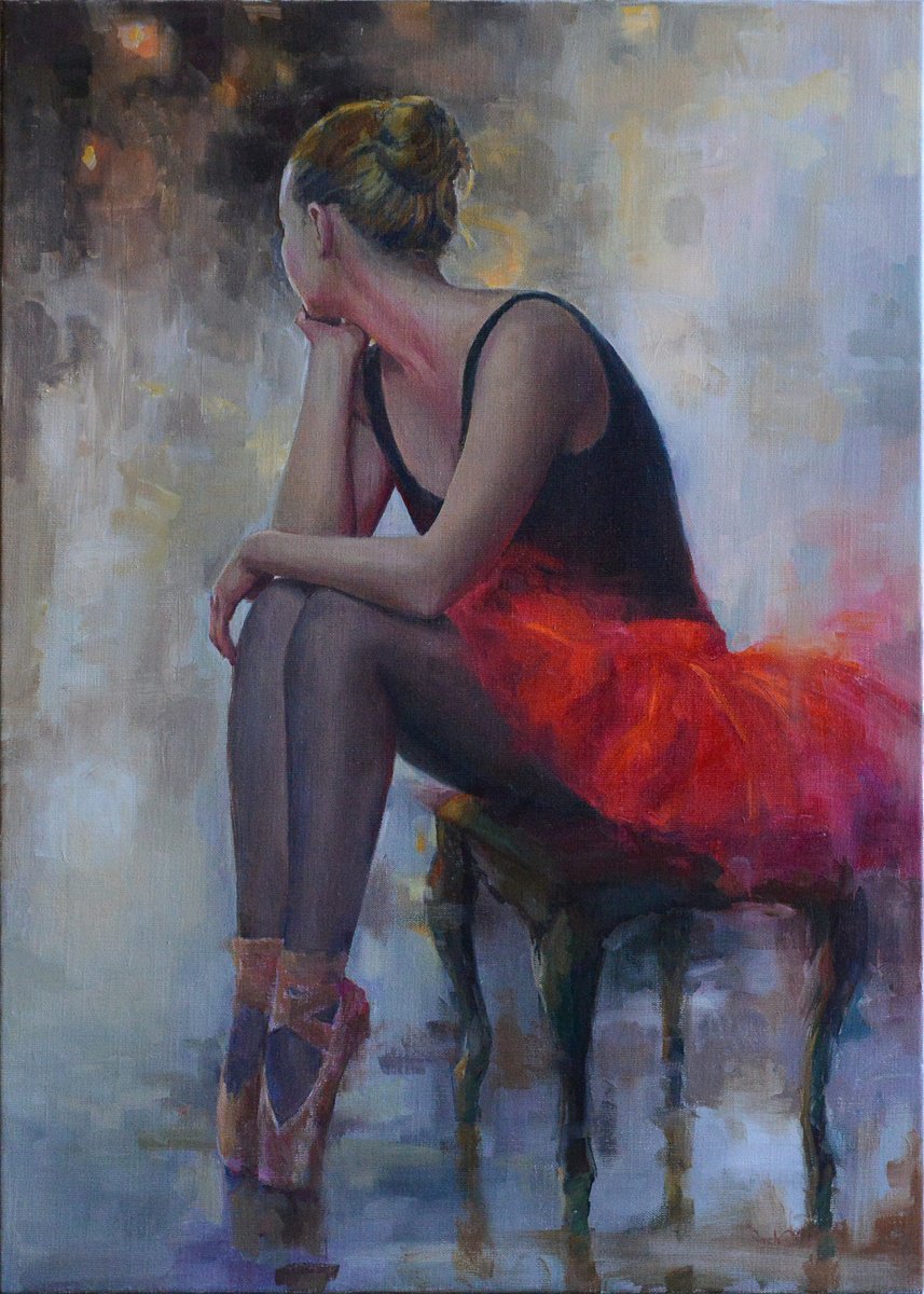 Ballet dancer #58 Oil painting: Vachagan Manukyan | Artfinder