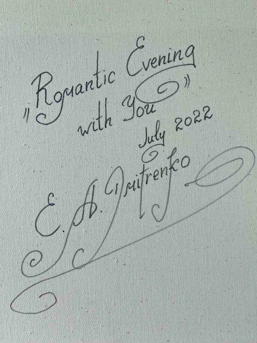 Romantic evening with you Oil painting: Elena Adele Dmitrenko | Artfinder