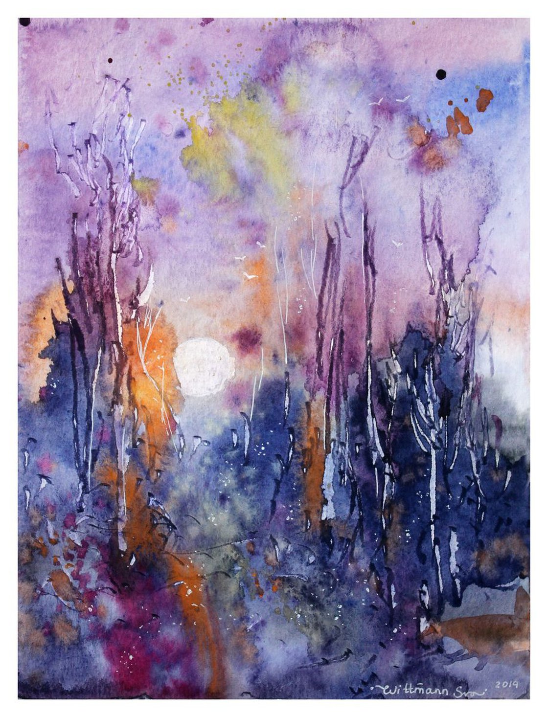 Spring Sunrise. Watercolour: Svetlana Vitman | Artfinder