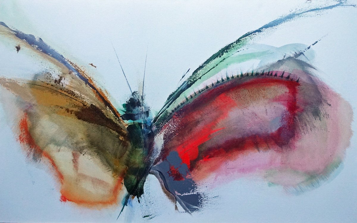 When Butterflies Leave Acrylic painting: Romany Mark Bruce | Artfinder