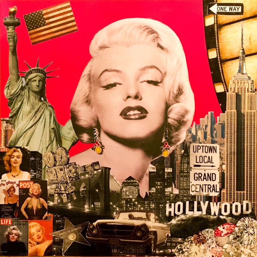 Hollywood icon Collage: Anne Storno | Artfinder