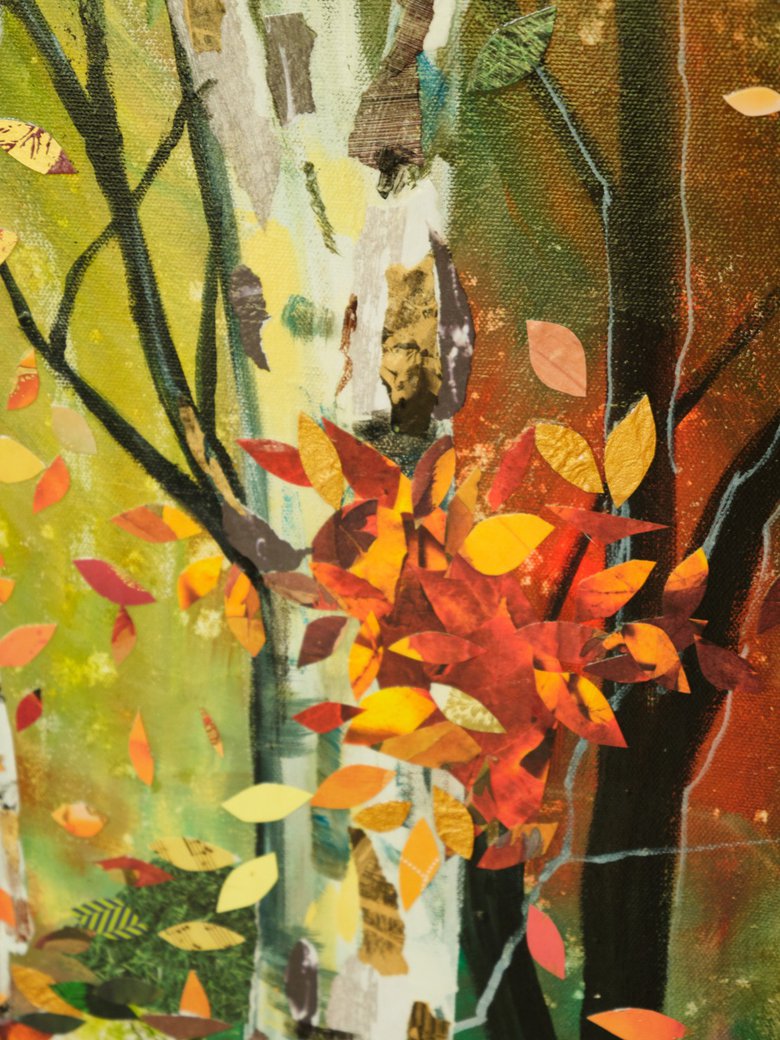 Original Mixed-media Painting - Wisk of the Wind by Eliry Arts