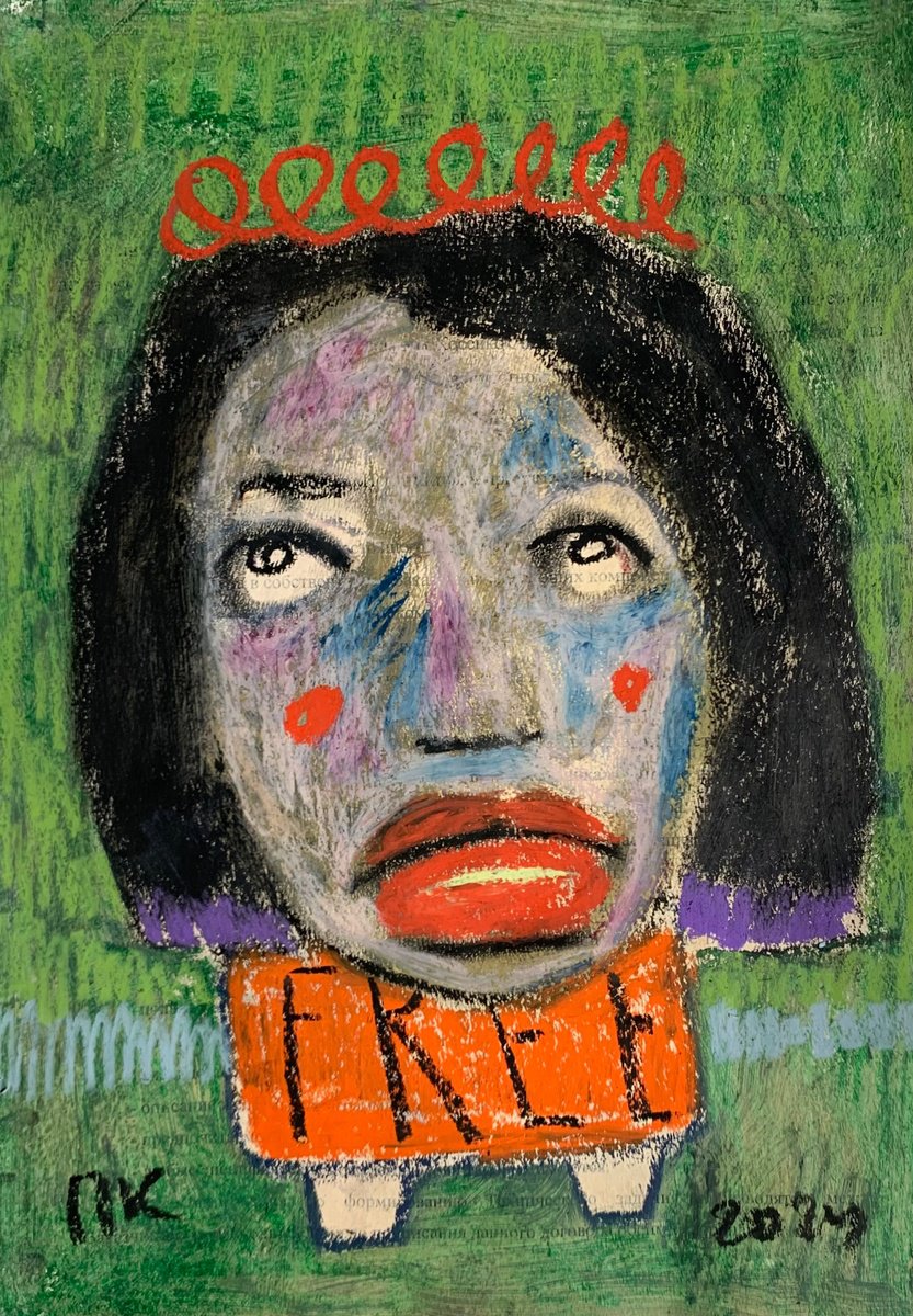 Prostration. Day 119. Pastel drawing by Pavel Kuragin | Artfinder