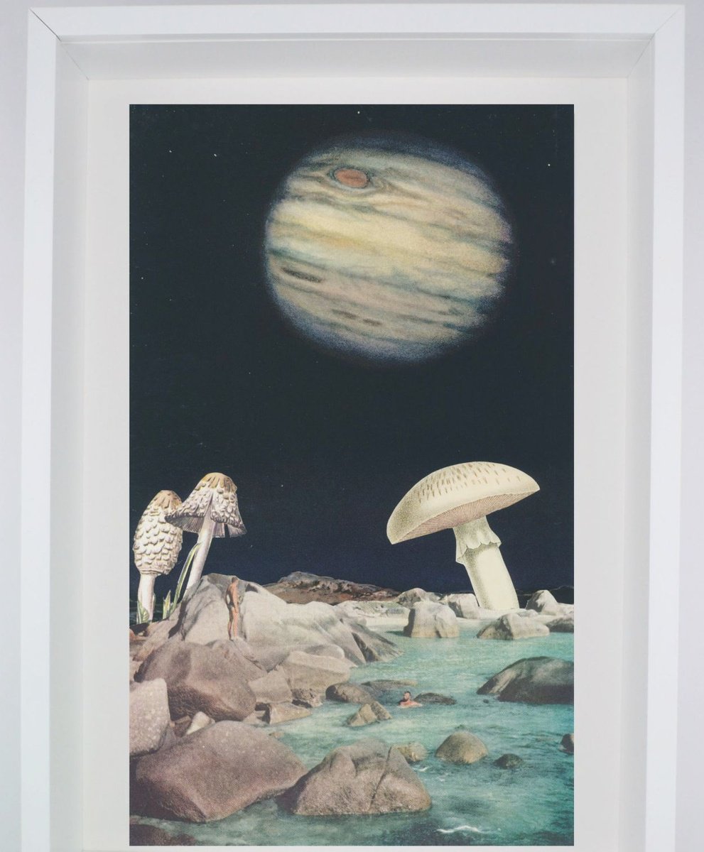 View From a Jupiter Moon Collage: Paper Draper | Artfinder