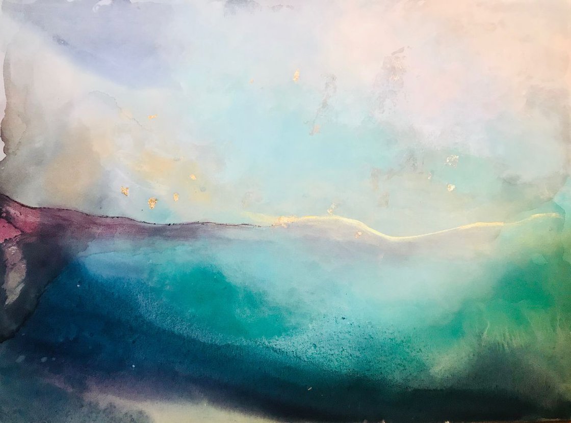 Seven seas Mixed-media painting: Henrieta Angel