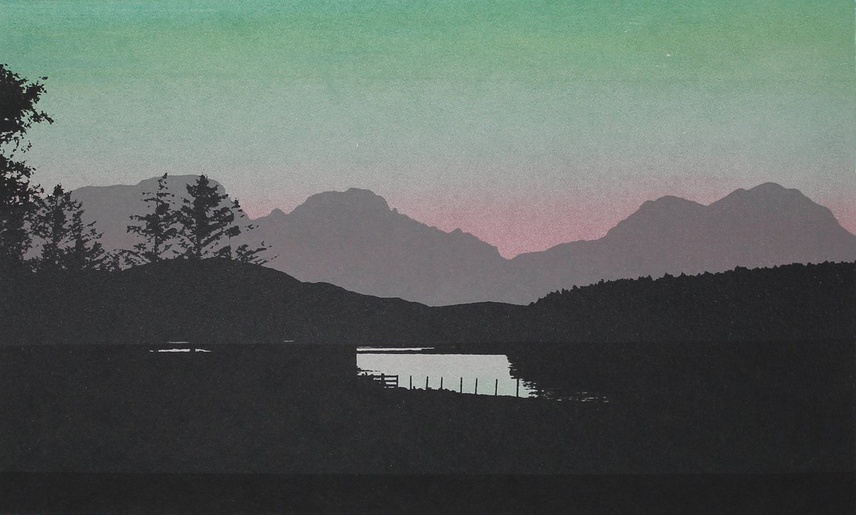 Skye Landscape 4-15 Screenprint by Carole King | Artfinder