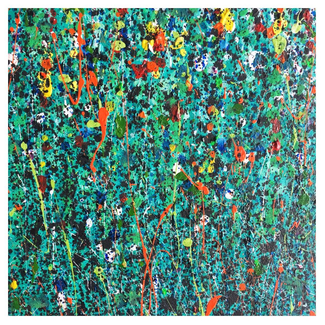 Evening Meadow Mixed-media painting by Charlotte Anna Reed HAPPY ART ...