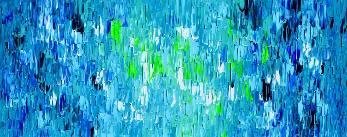 Relief Blue 5 Acrylic painting by Soos Tiberiu | Artfinder