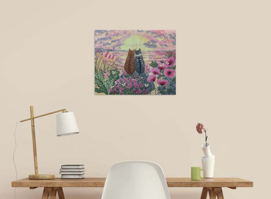 Original Acrylic Painting - New Beginnings by Mary Stubberfield