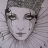 "Moonstruck Pierrot" by Raffaella Bertolini | Artfinder