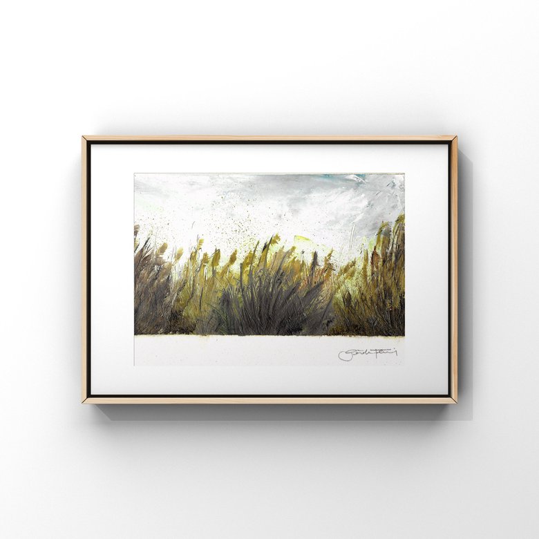 Landscape / Quiet Field II Oil painting: Gozde Temiz Istanbul | Artfinder