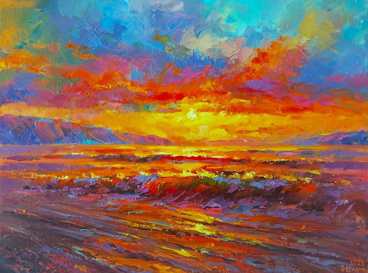 Sunrise Oil painting: Andrej Ostapchuk | Artfinder