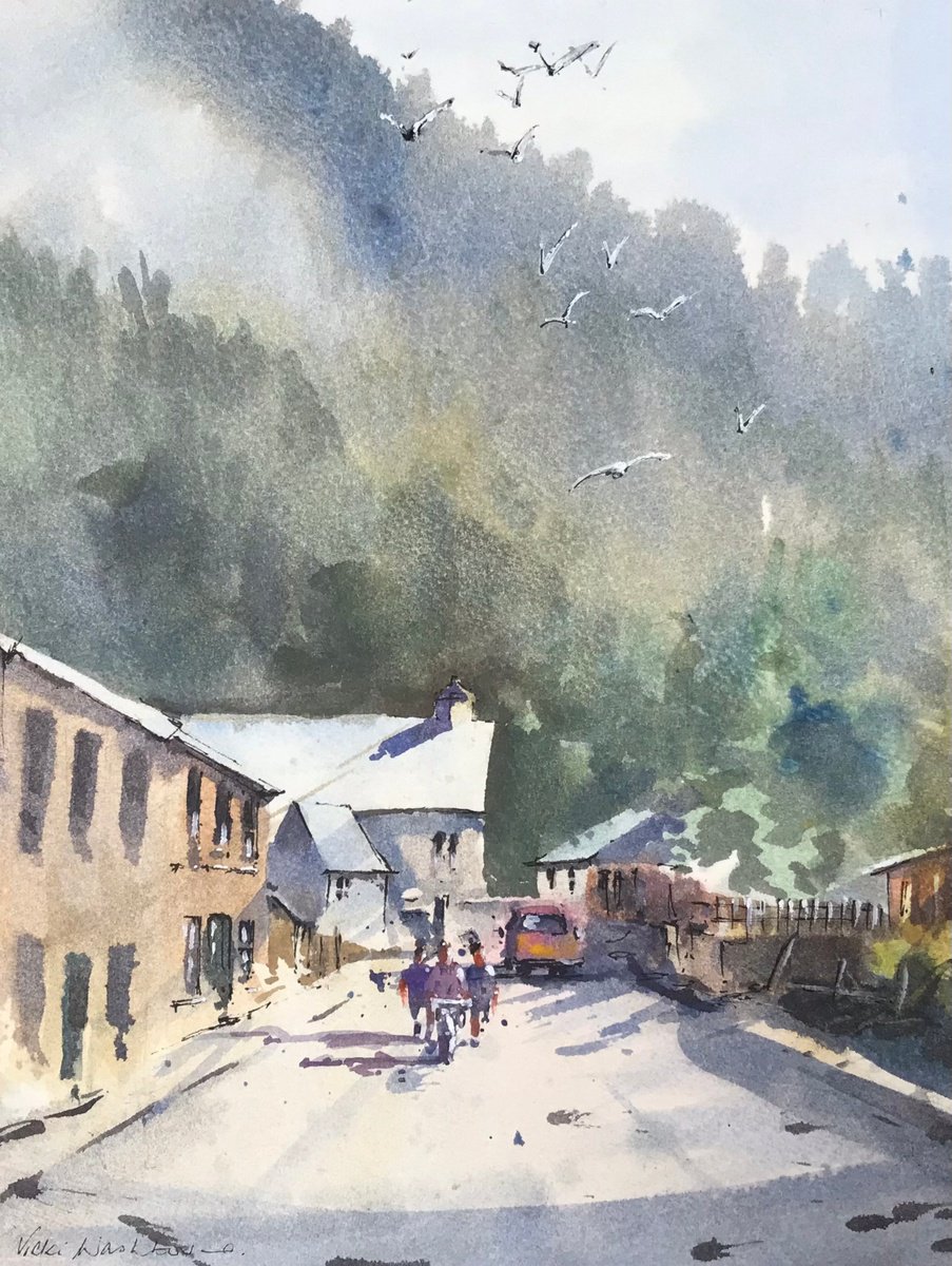 Valley Life Watercolour: Vicki Washbourne | Artfinder