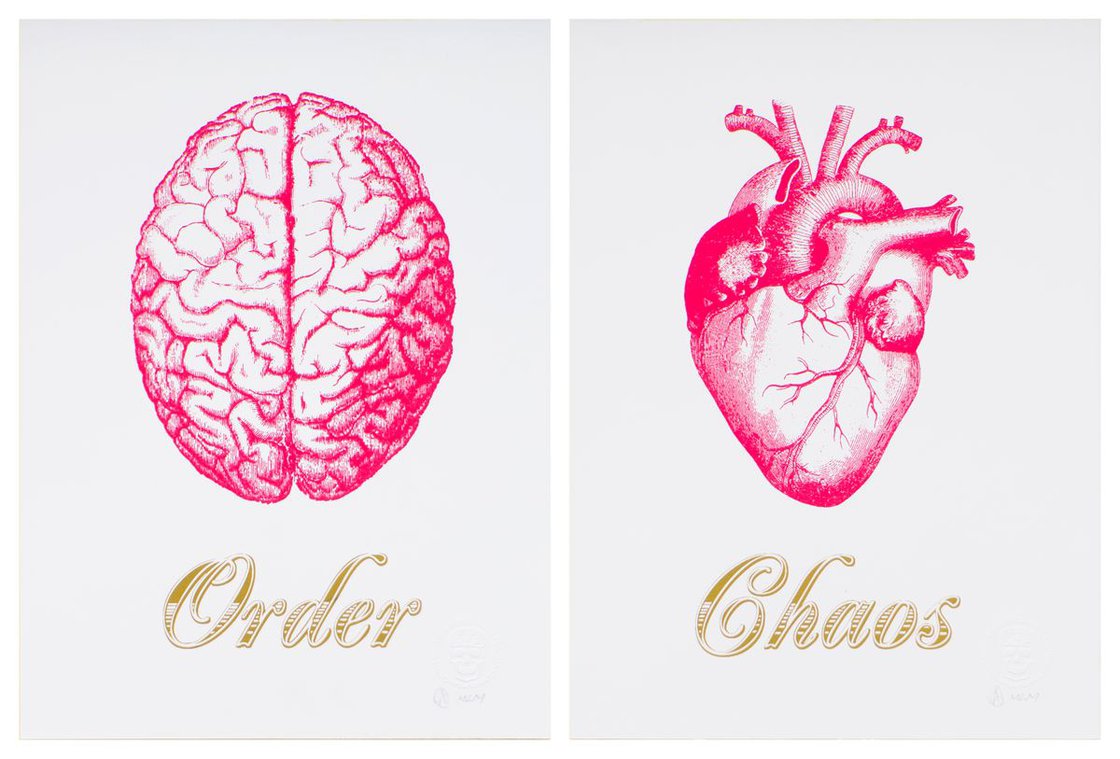 Order Chaos Red (Small Prints) Screenprint: Dangerous Minds Artists ...