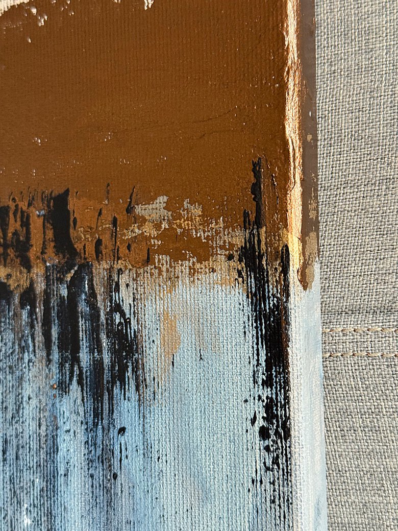 Golden Intersection Acrylic painting: Tatiana Malinovscaia | Artfinder