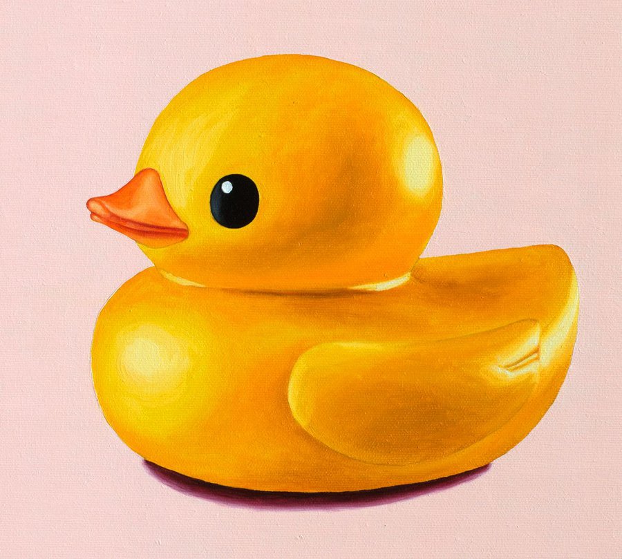 Rubber Duck Oil painting by Oleksandr Balbyshev | Artfinder