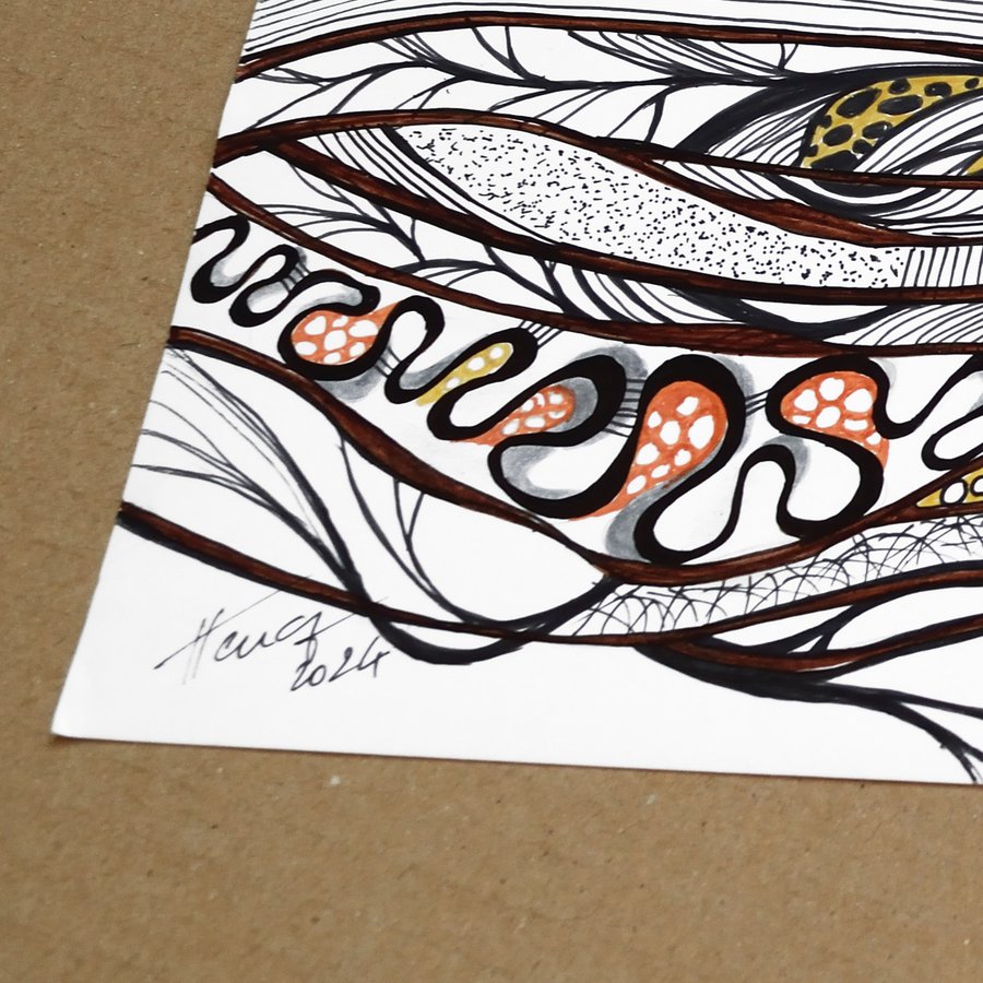 Underground Mystery Ink drawing: Aniko Hencz | Artfinder