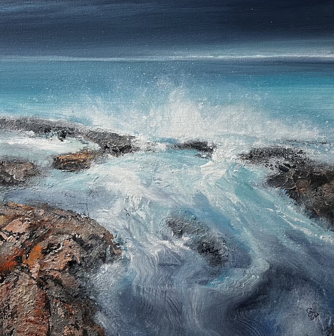 Azure Horizons Acrylic painting: Ivan Grozdanovski | Artfinder