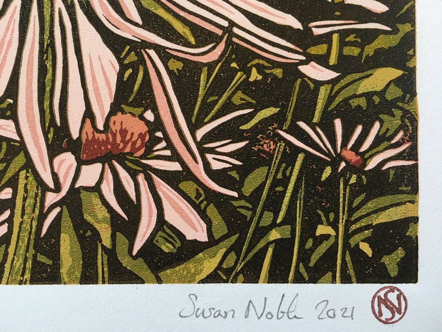 Sunseekers Linocut: Susan Noble | Artfinder