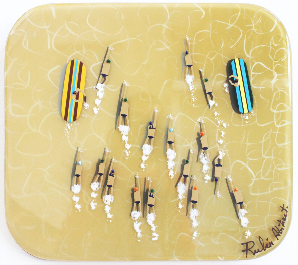Swimmers 333 Epoxy Resin in Campeche Cove South Padre Island Acrylic ...