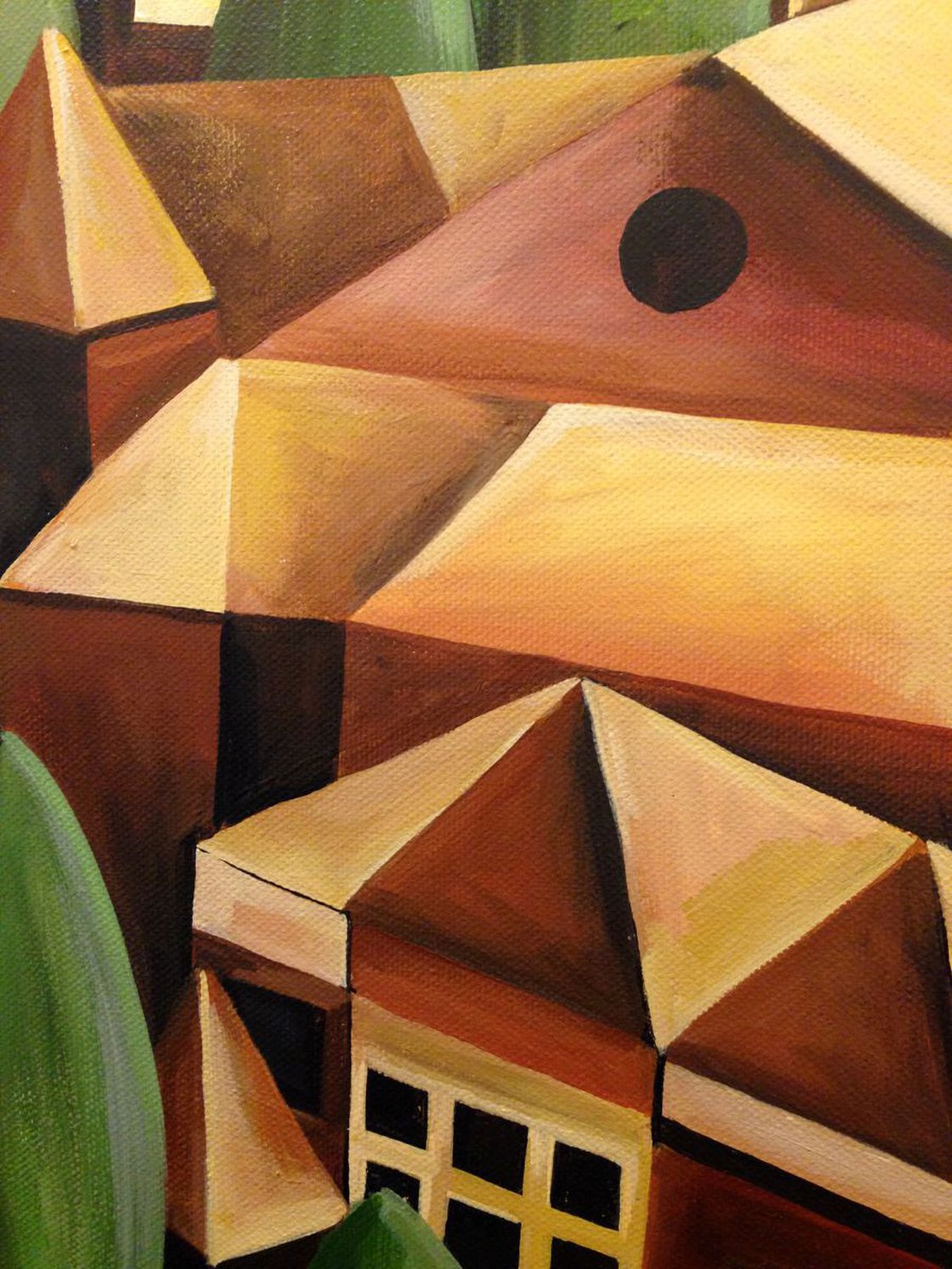 The Cubist Village Acrylic painting by Tiffany Budd | Artfinder