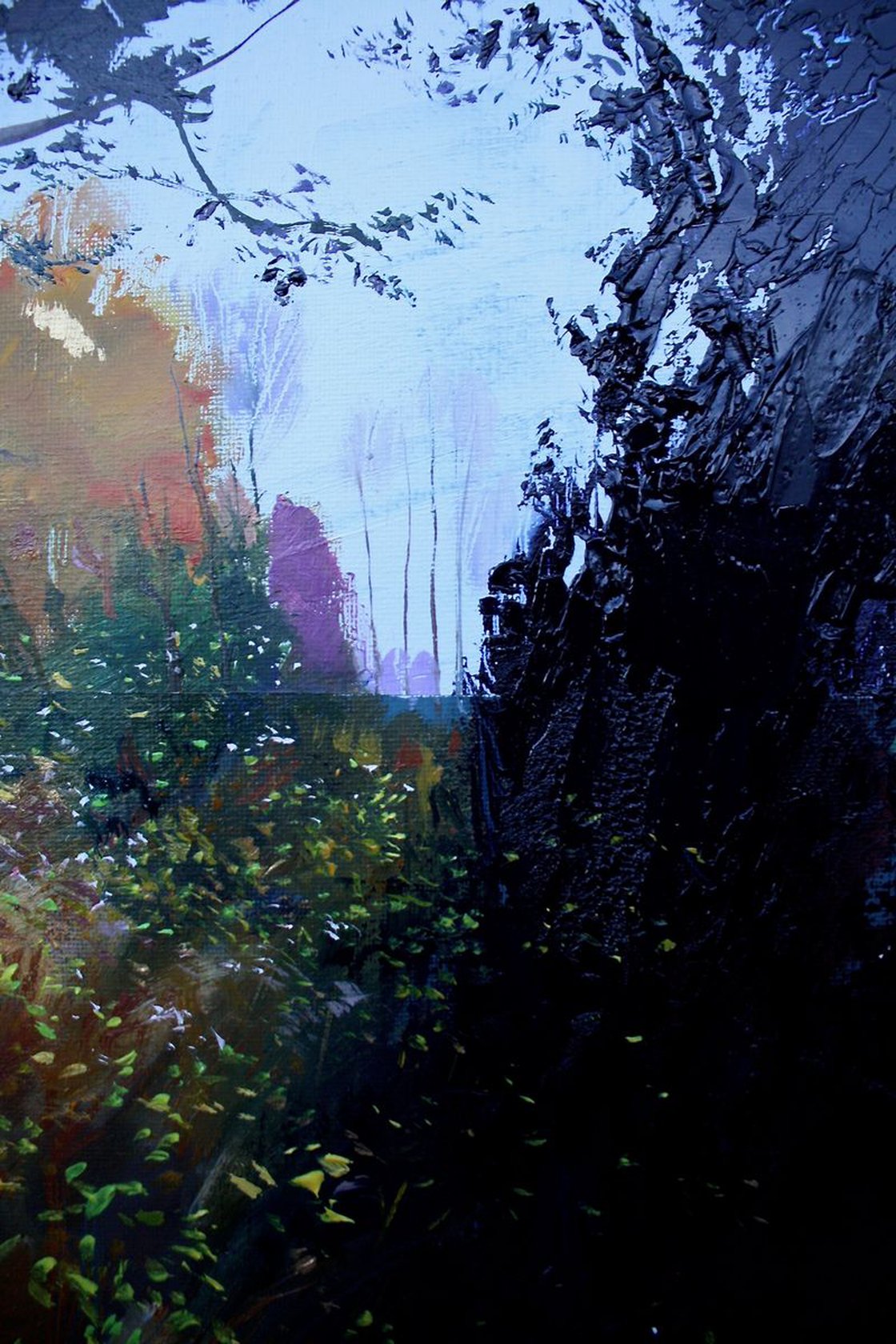 Peoples Park 4 Oil painting by Simon Jones | Artfinder