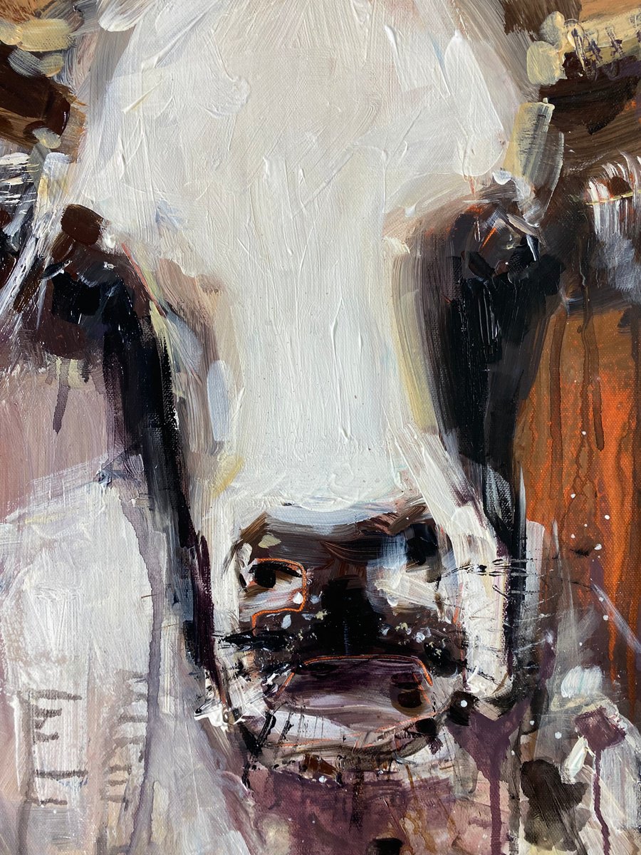 Rustic Cow Acrylic painting: Irina Rumyantseva | Artfinder