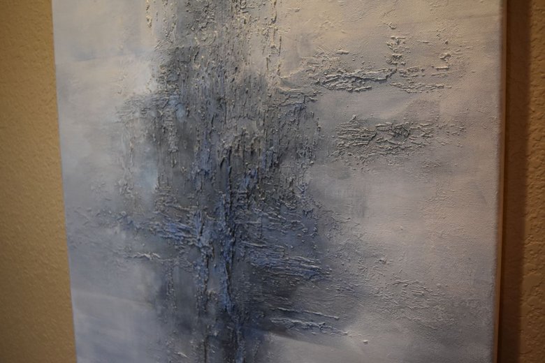 Blue Mist Abstract painting Paintings Acrylic painting: Tamara ...