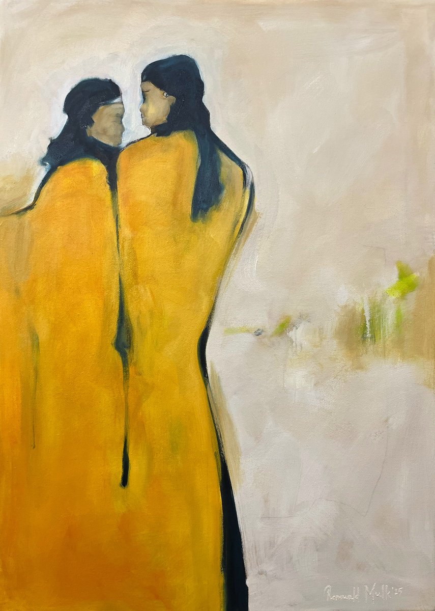 Two Sanosoli's meet Oil painting: Romuald Mulk Musiolik | Artfinder