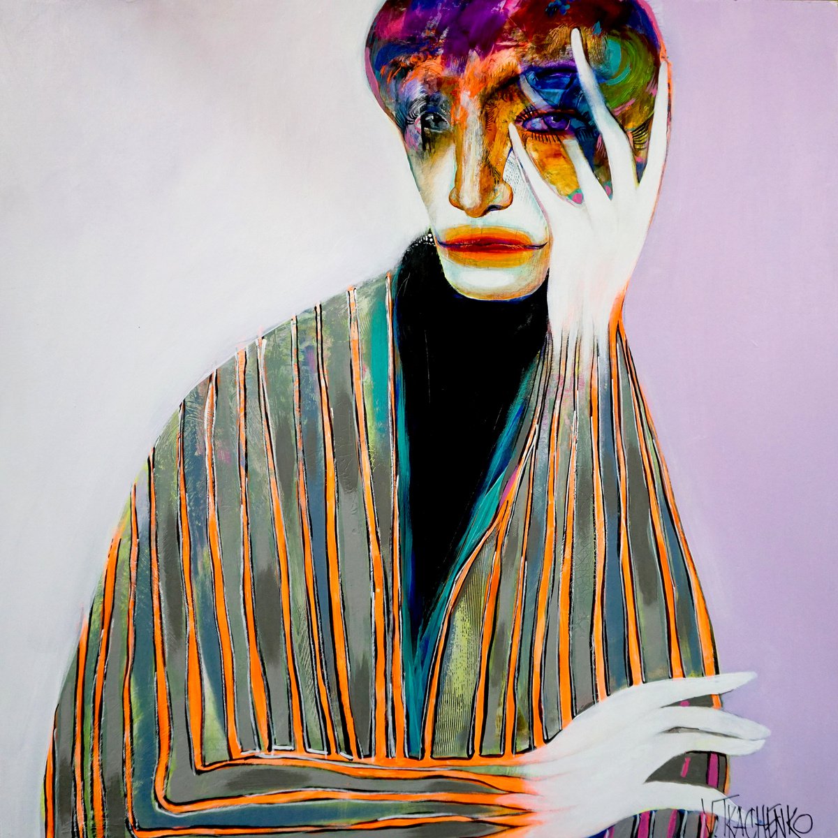 Heavy Head Acrylic painting: Victor Tkachenko | Artfinder