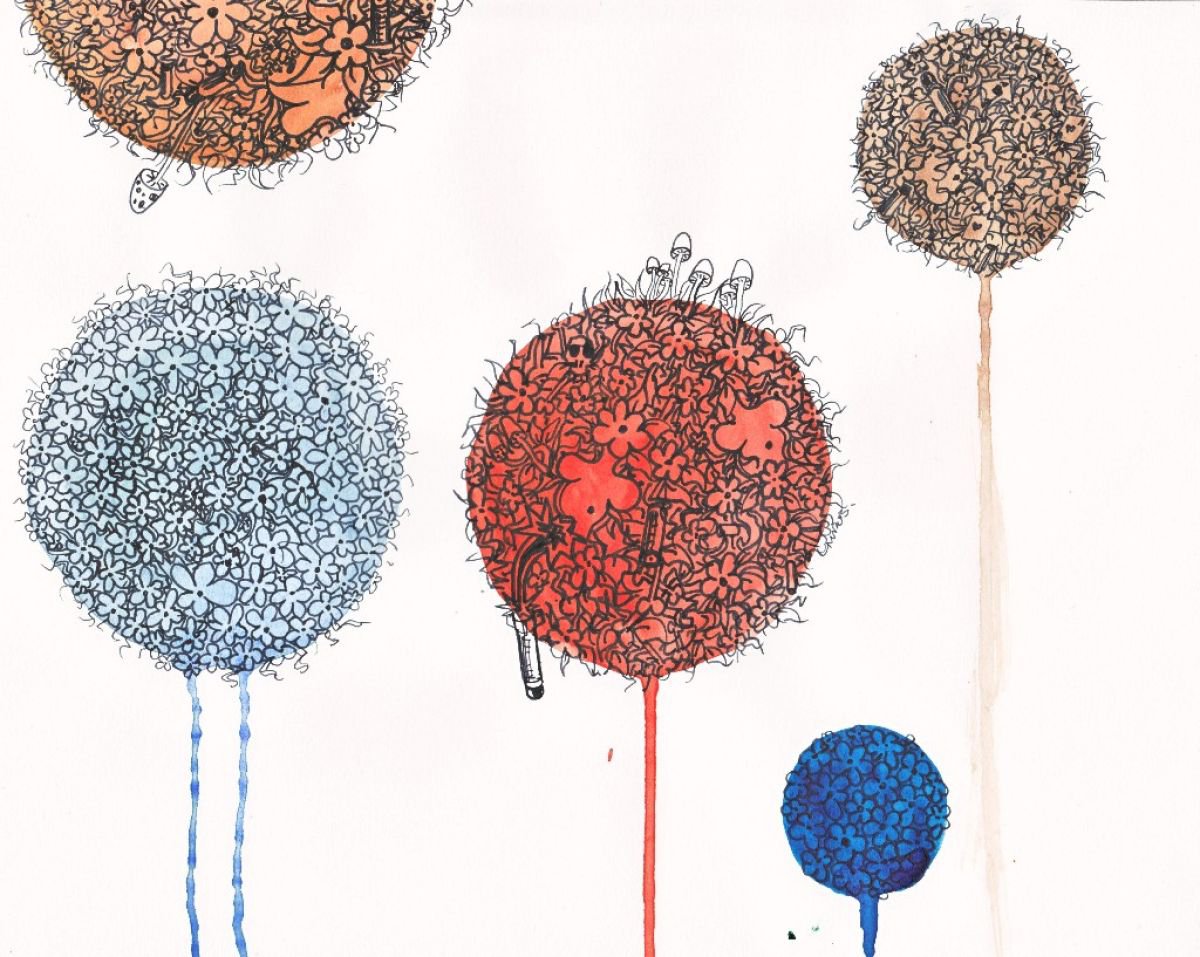 Super cell Ink drawing by Nicholas Wright | Artfinder