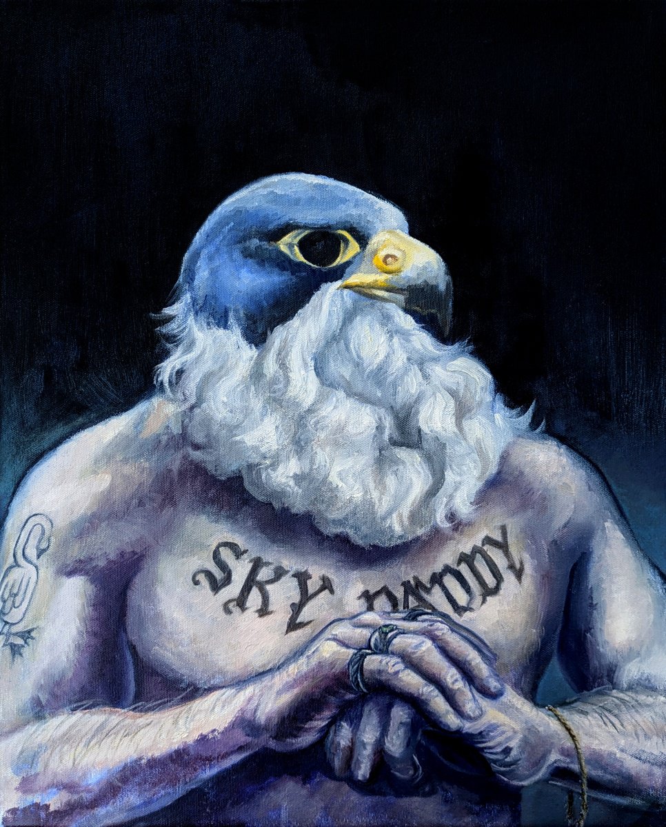 Sky Daddy Oil painting: Leigh Shine | Artfinder