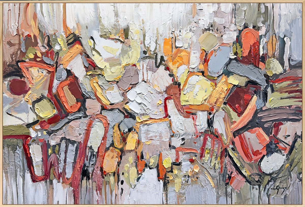 Amber Collision Acrylic painting: Lana Guise | Artfinder