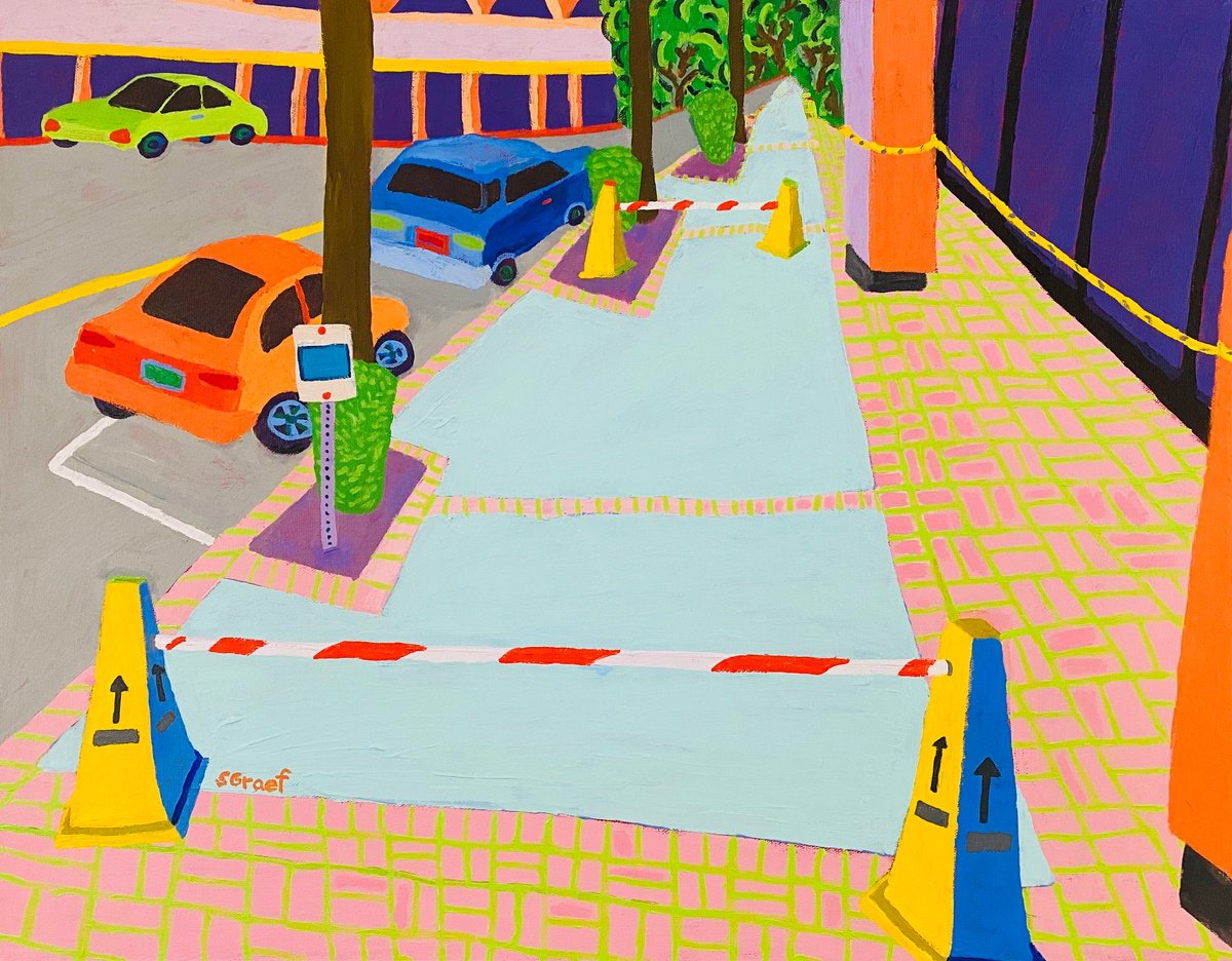 Garden Avenue Acrylic painting by Sue Graef | Artfinder