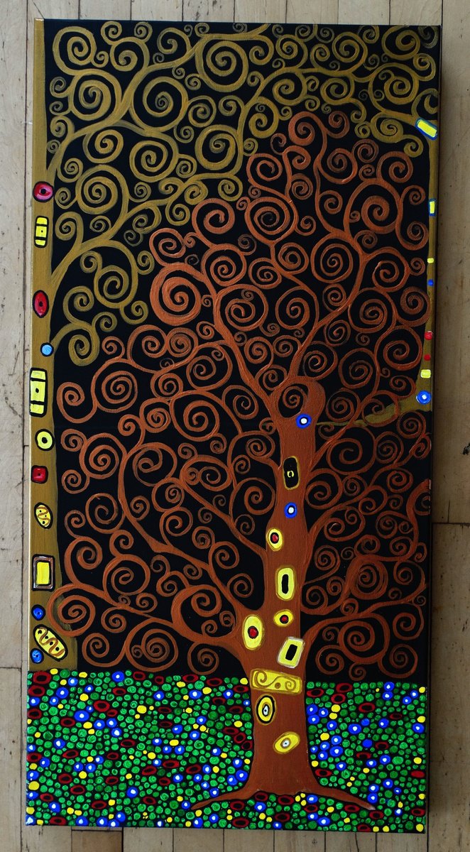 Gustave's tree Acrylic painting: Rachel Olynuk | Artfinder
