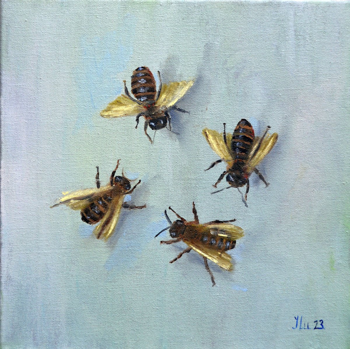 Bees Oil painting: Elena Lukina | Artfinder