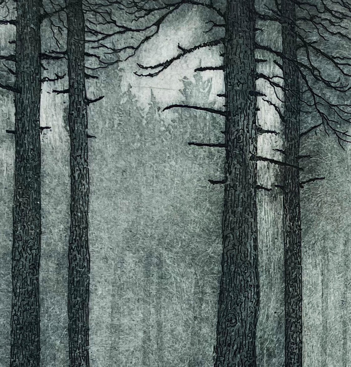 Deer in Winter Etchings & engravings: Tim Southall | Artfinder