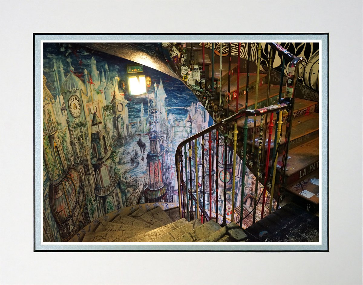 Paris Rustic Spiral Staircase two Photograph by Robin Clarke | Artfinder