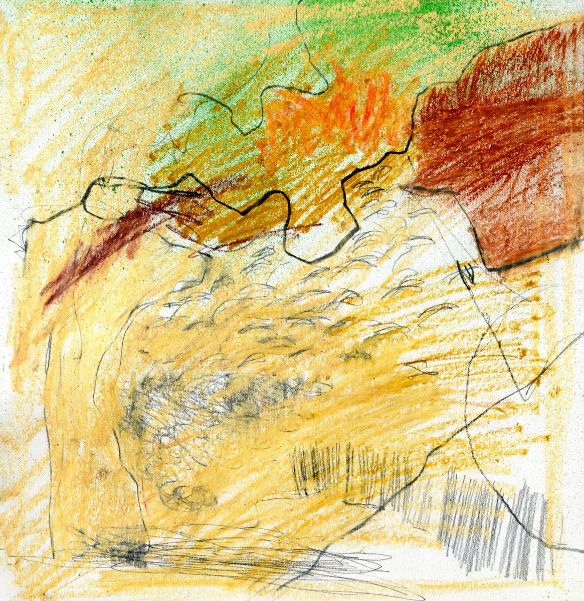 River Source 3 Pastel drawing: Elizabeth Anne Fox | Artfinder