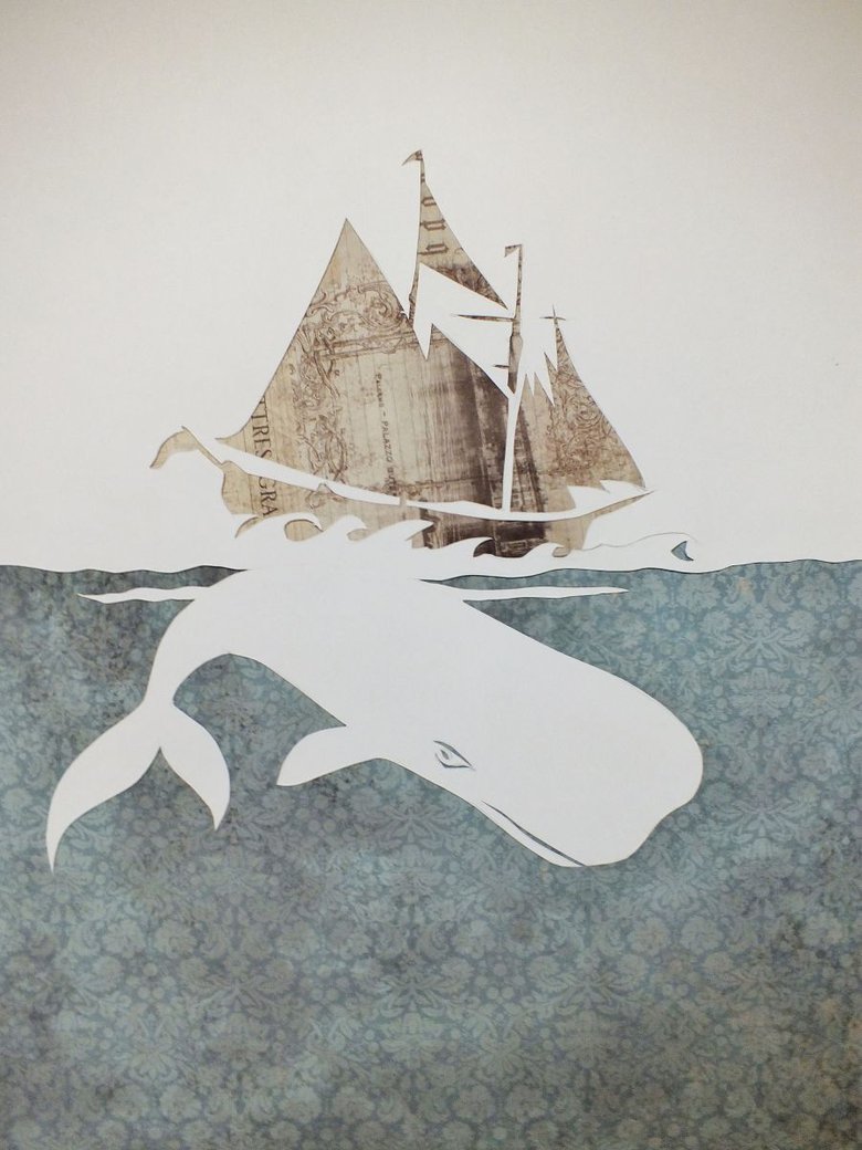 Moby Dick Painting by Flo | Artfinder