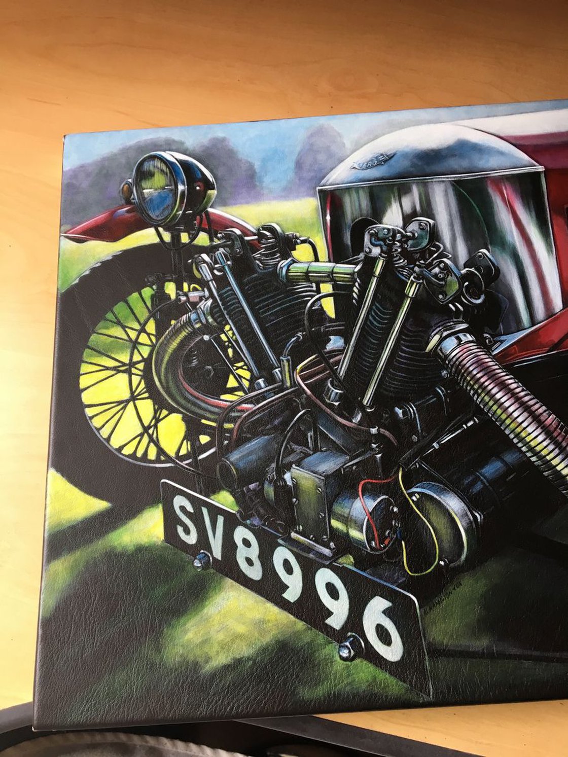 Morgan Brough vintage car Acrylic painting: Karl Hamilton-Cox | Artfinder