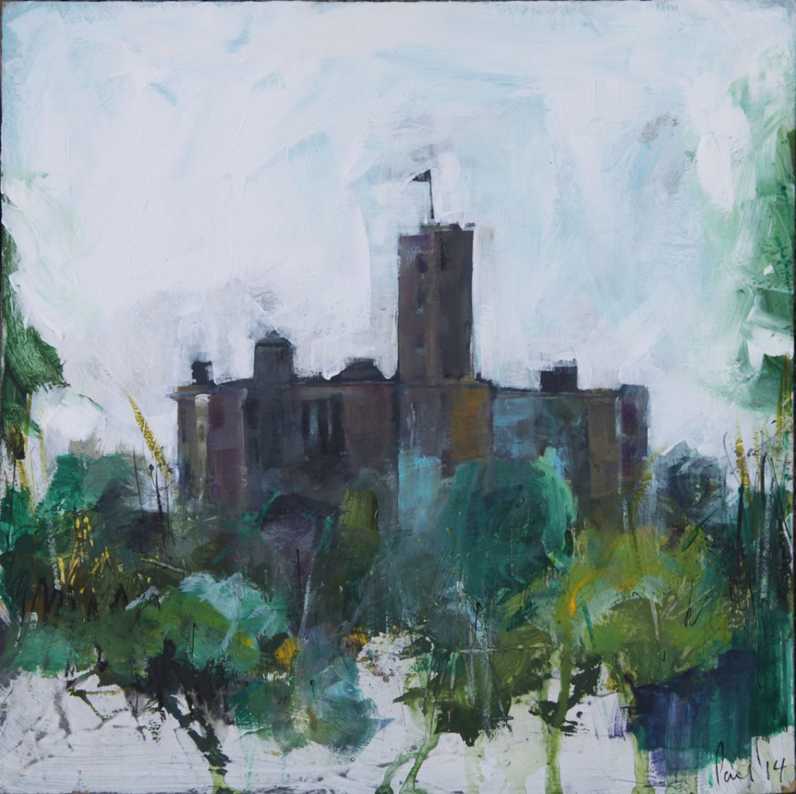 Warkworth Castle Acrylic painting by Paul West | Artfinder