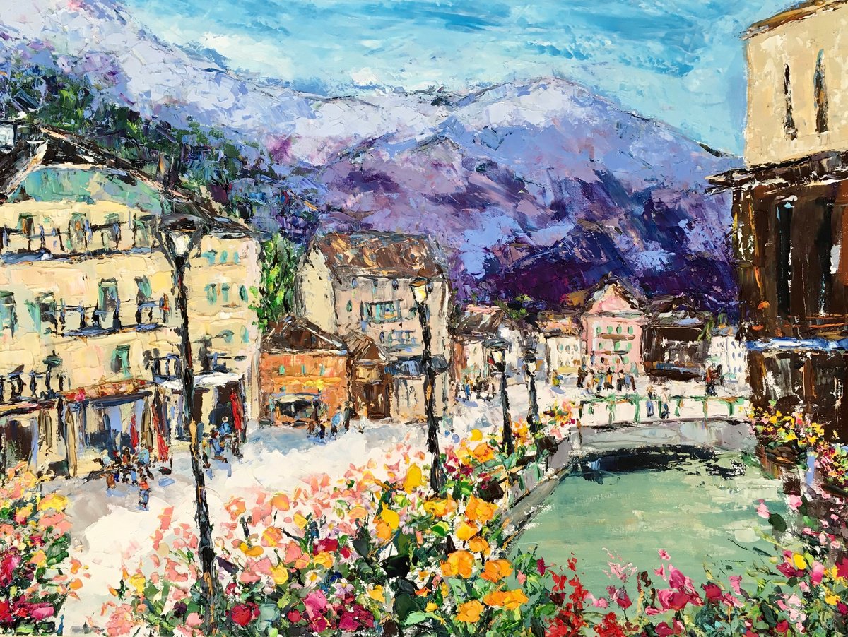 Chamonix Mont Blanc, France Oil painting: Vilma Gataveckienė | Artfinder