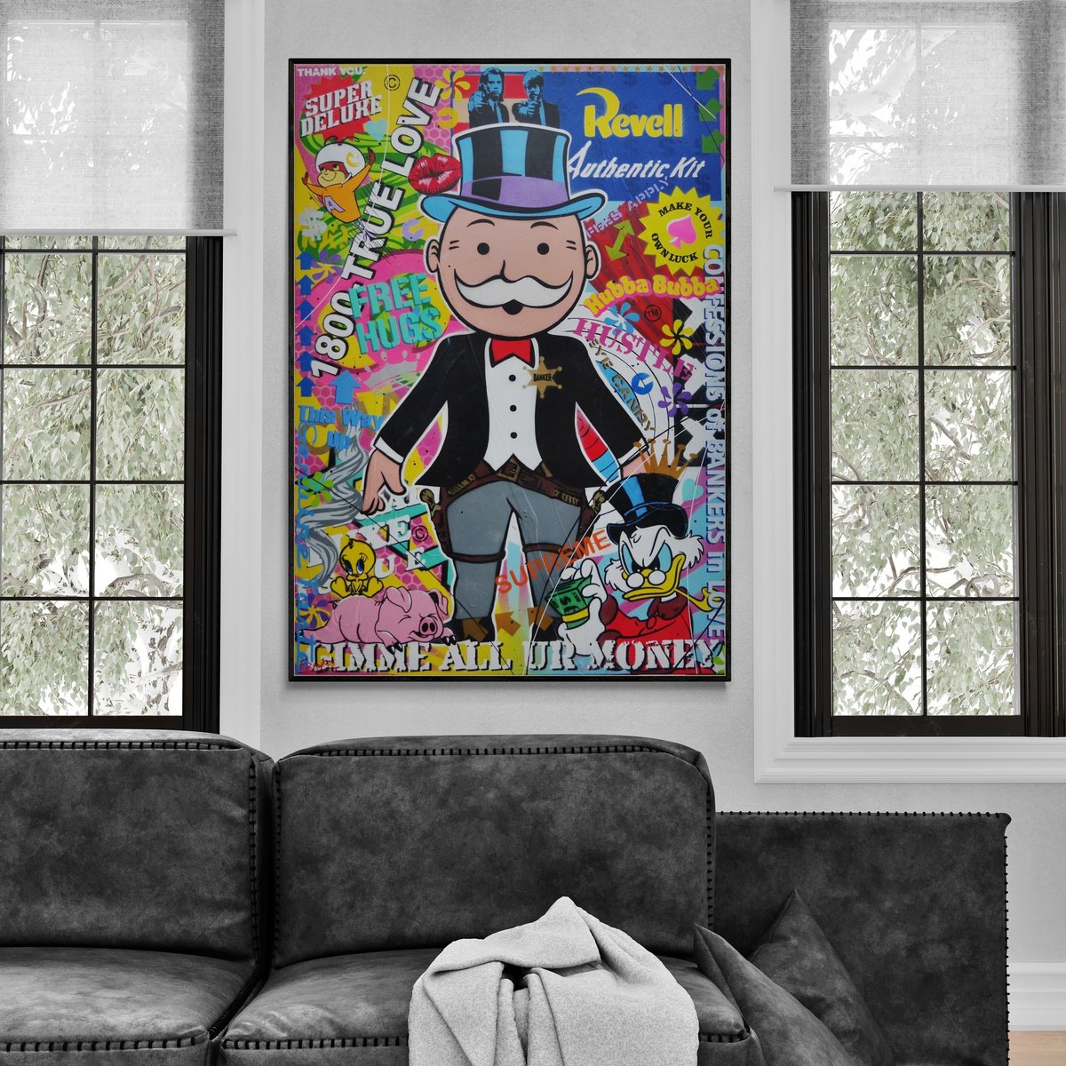The Banker Spray paint painting: Franko | Artfinder